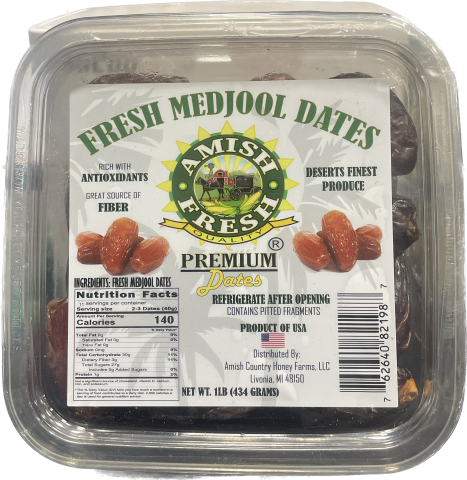 Amish Fresh Medjool Dates (1lb) – Buffalo Fresh Markets