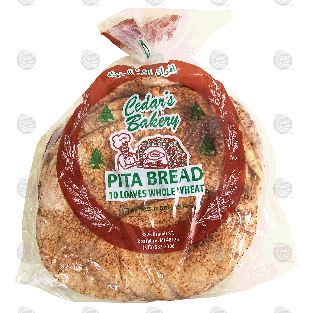 Cedar's Bakery Pita Bread Whole Wheat (10 loaves) – Buffalo Fresh Markets